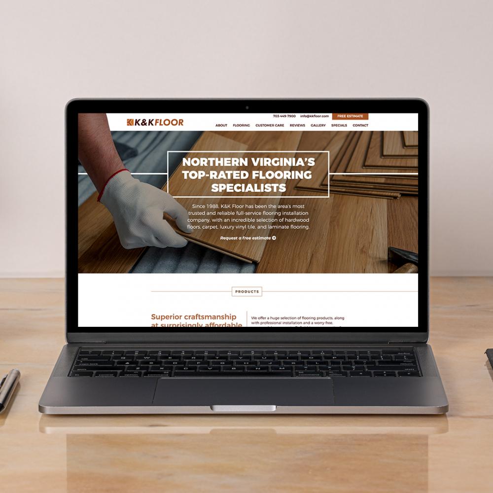 Introducing K&K Floor's New Website | ImageWorks Creative